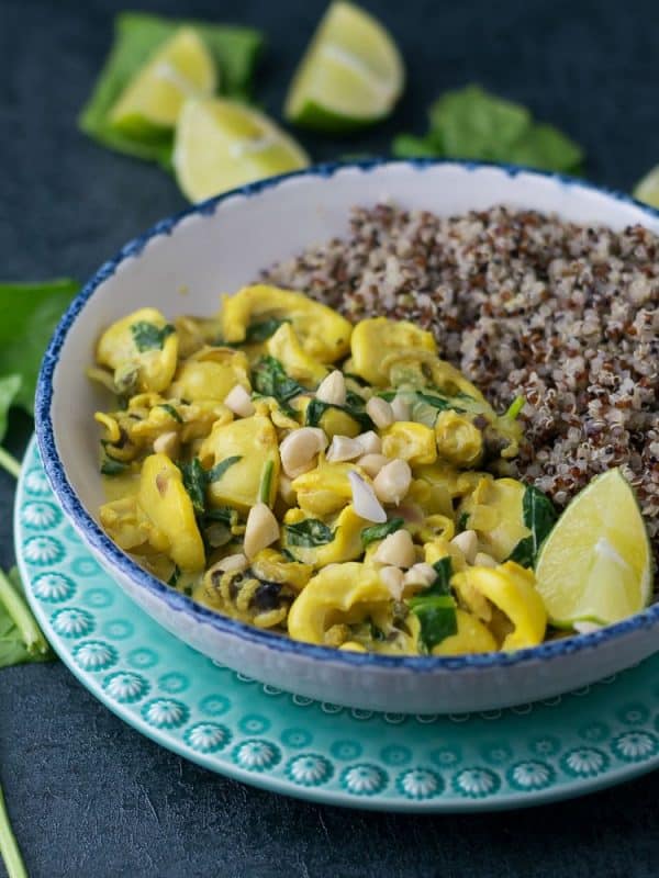 Caril de Lulas com Côco e Lima - Anita Healthy