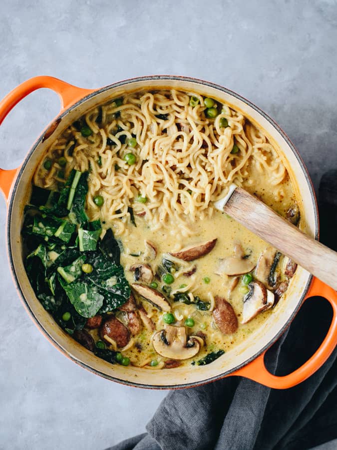 Ramen Vegetariano com Caril - Anita Healthy